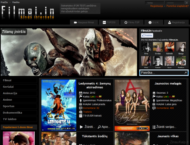 Kaip žiūrėti filmus nemokamai – Filmai.In | ZinauKaip.lt