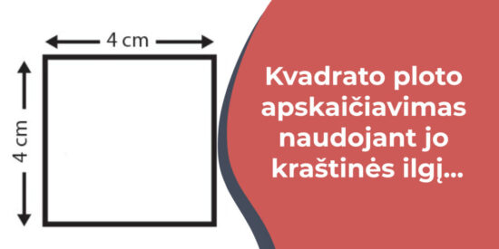 Kaip apskaičiuoti perimetrą ir plotą: kvadrato, stačiakampio ...